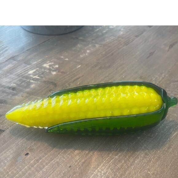 None and/or Unknown | Accents | Vintage Glass Art Corn On The Cob Hand ...
